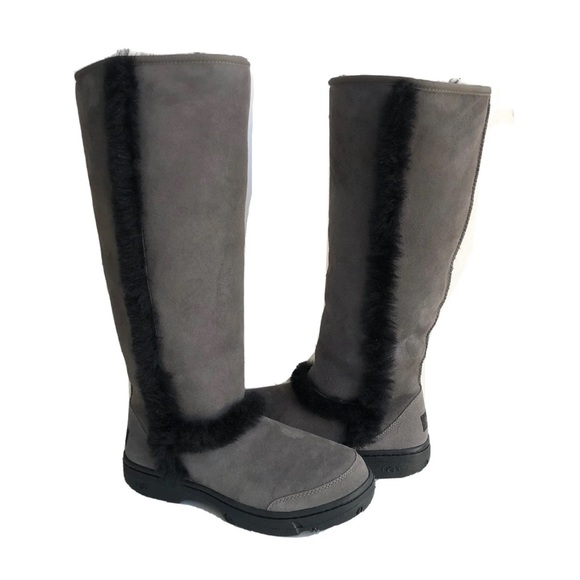 UGG | Shoes | Ugg Sunburst Ultra Extra Tall Grey Gray Water Resistant ...